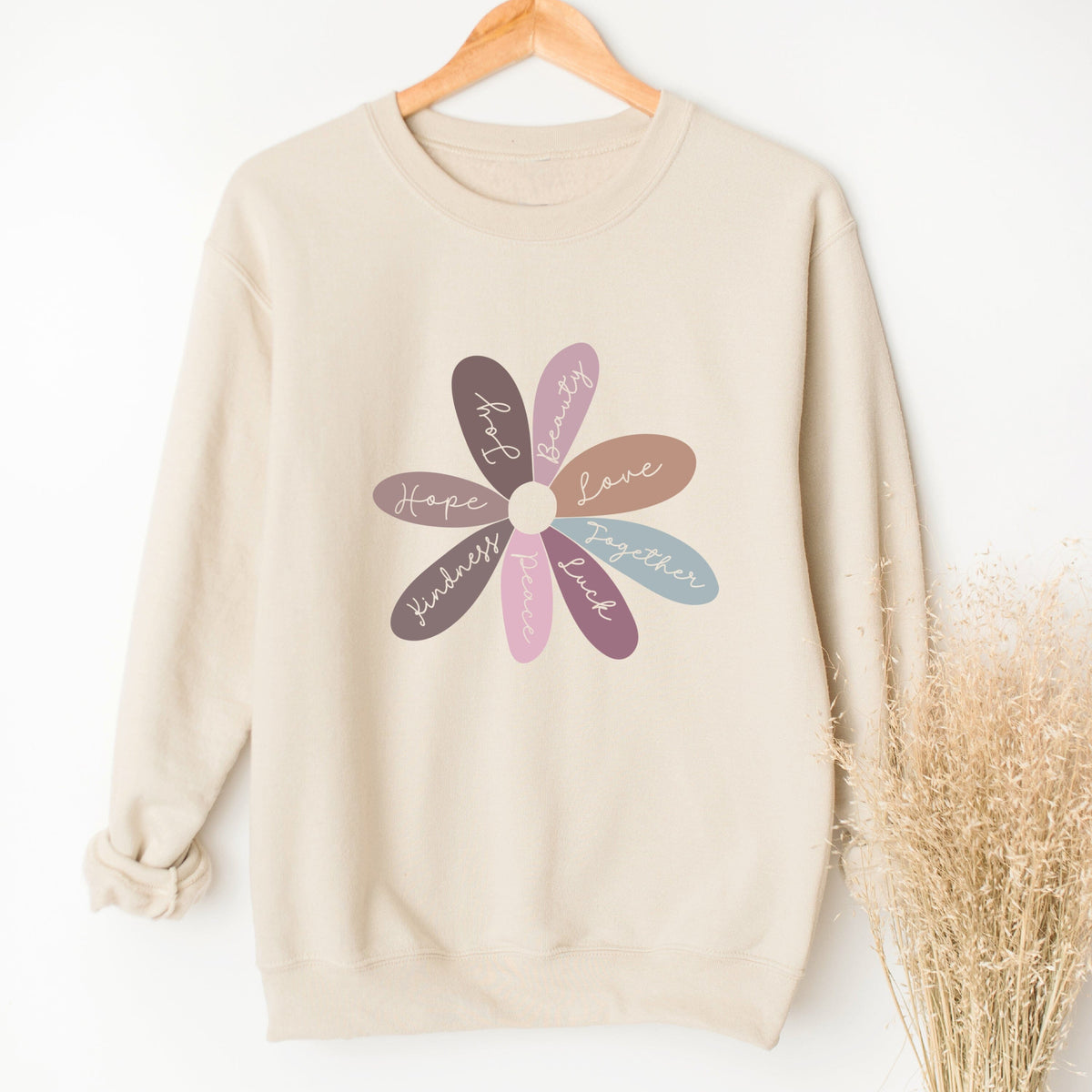 Vanilla Daisy Positivity Sweatshirt by Betty Bramble