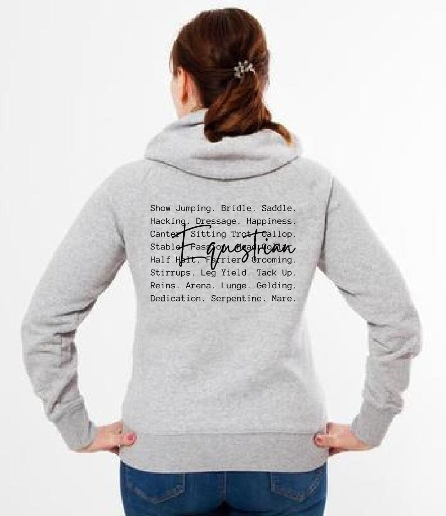 Equestrian Horse Riding Hooded Sweatshirt by Betty Bramble